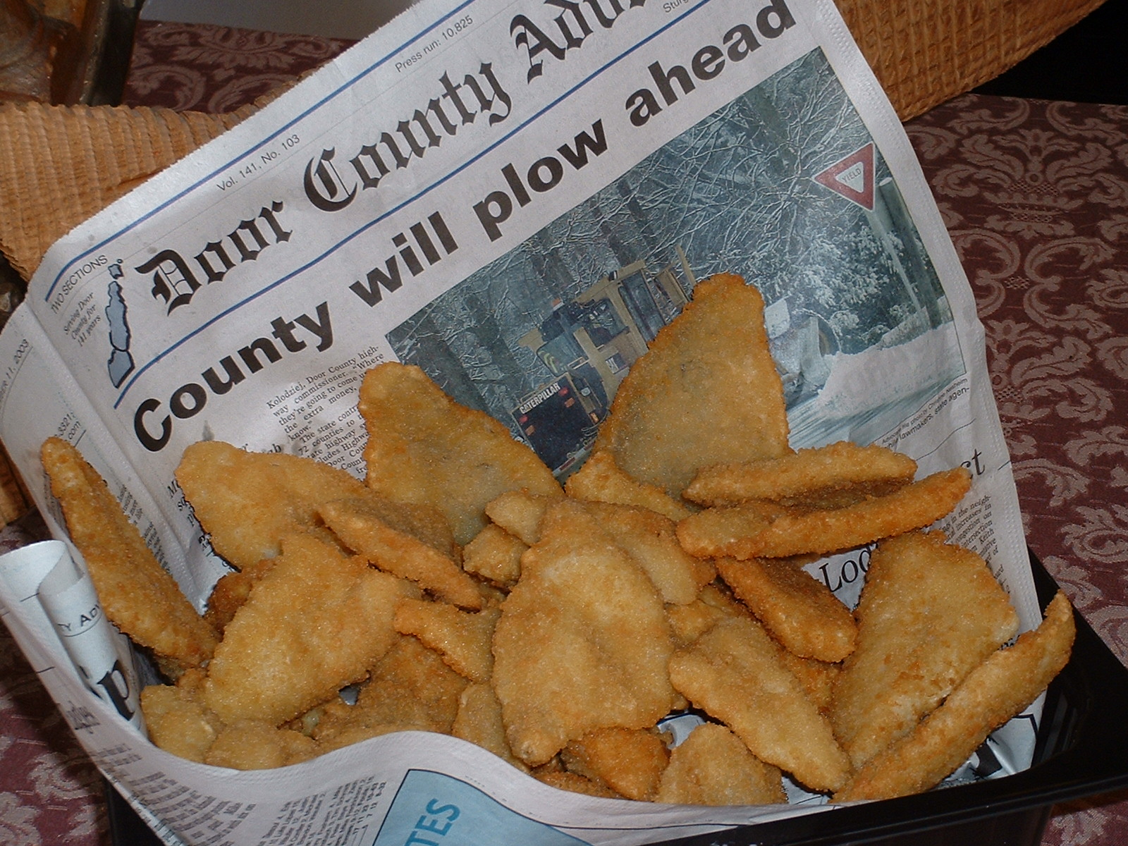 Breaded Bluegill/Sunfish Fillets - Skin On - Frozen - 10 lbs