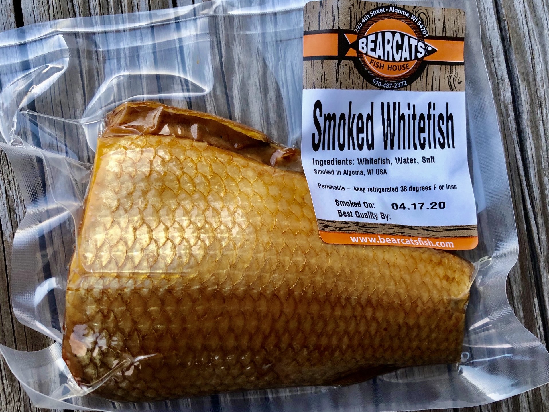 Smoked Whitefish Steak - 1 pound: Walleye Direct